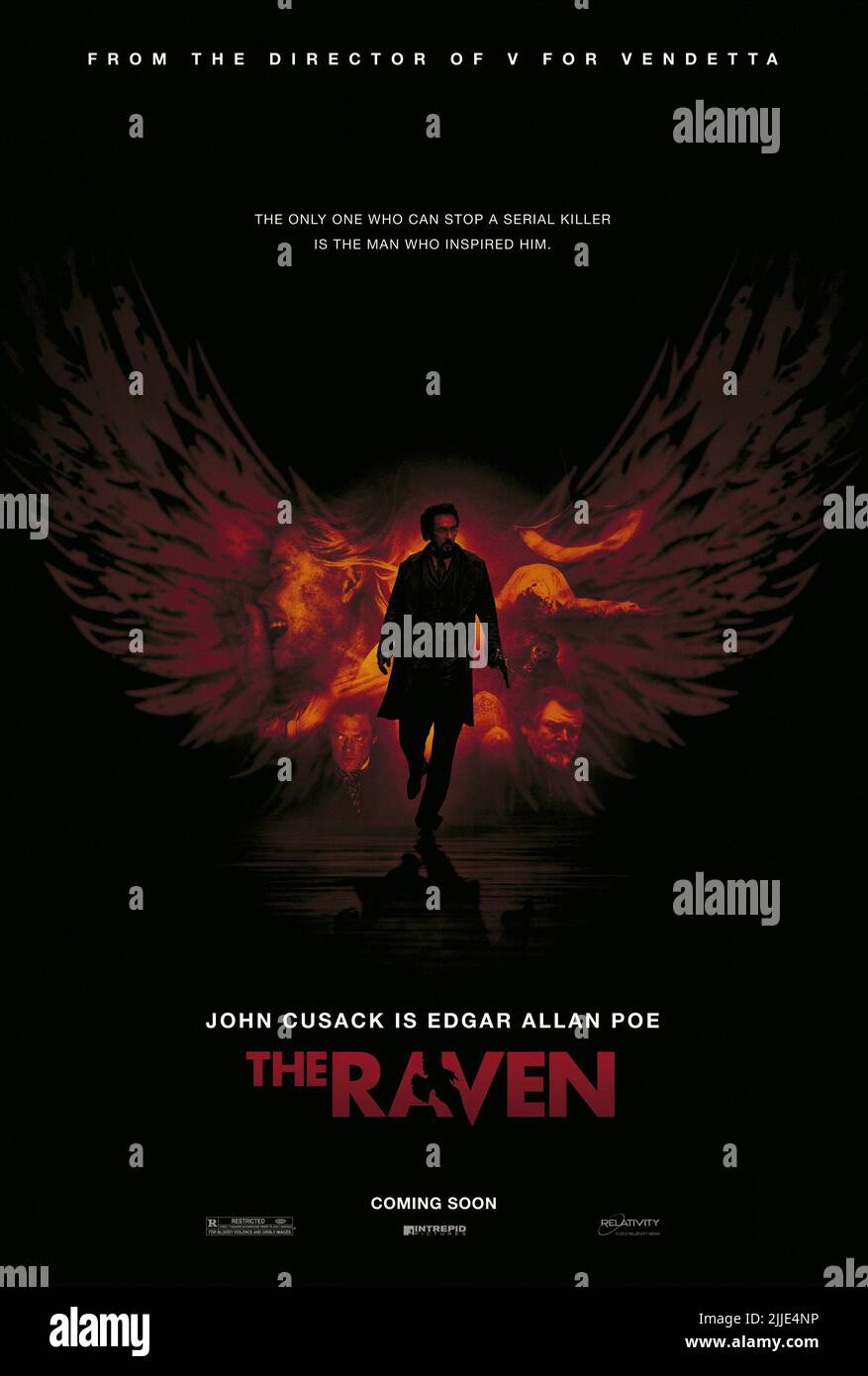 JOHN CUSACK POSTER, THE RAVEN, 2012 Stock Photo - Alamy