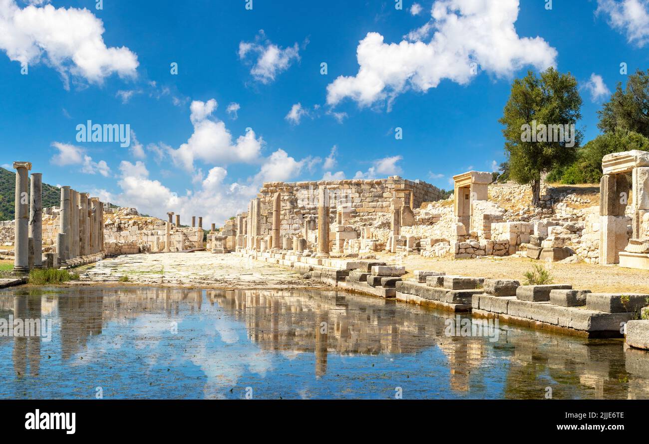 Wide angle photo of Patara ancient city Stock Photo - Alamy