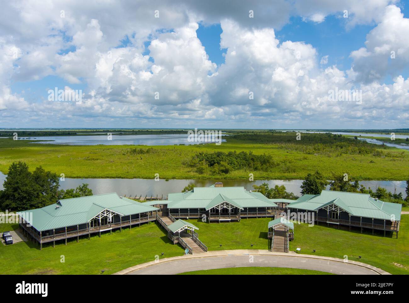 5 Rivers Delta Resource Center and Mobile Bay Stock Photo - Alamy