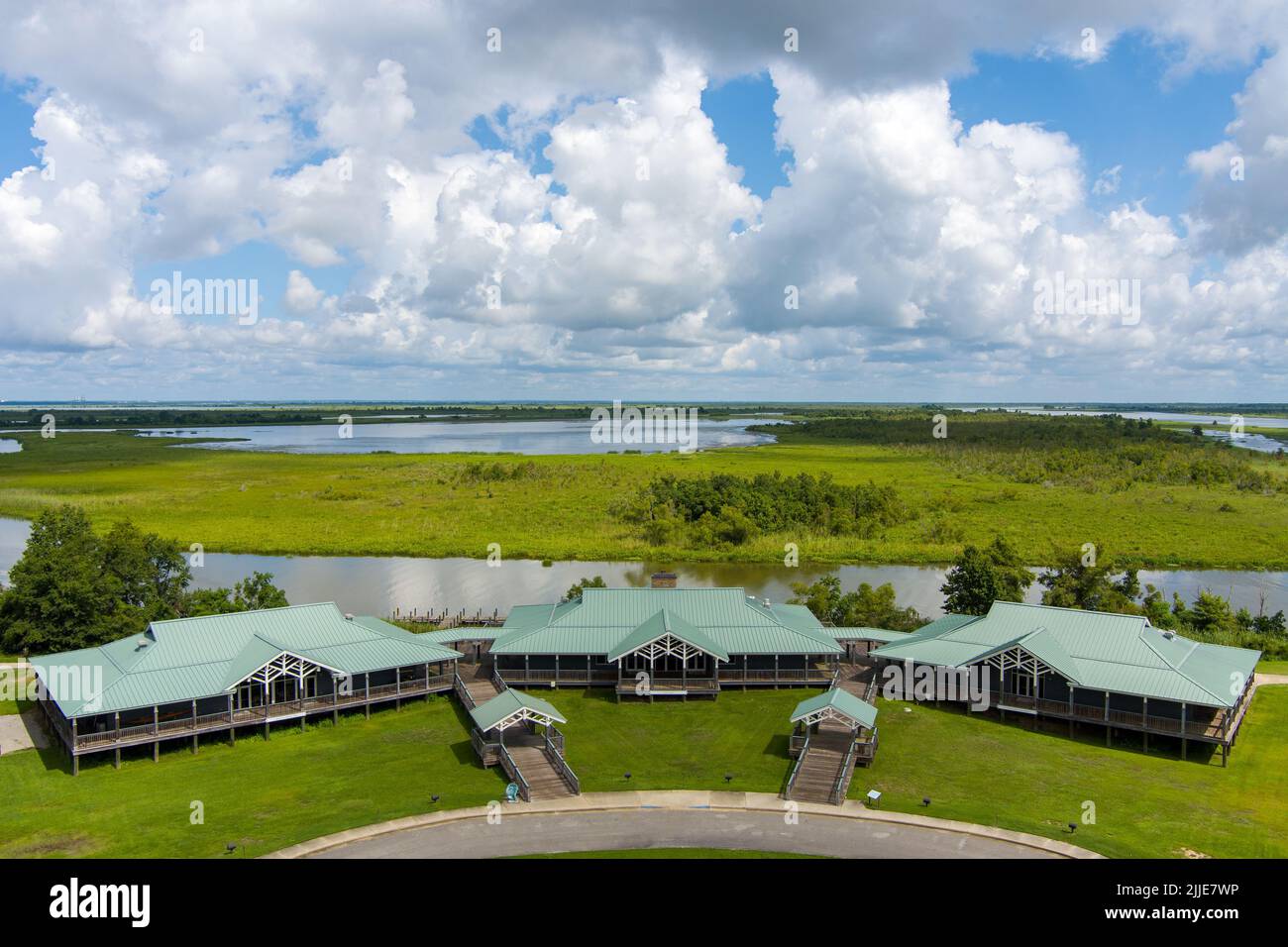 5 Rivers Delta Resource Center and Mobile Bay Stock Photo - Alamy