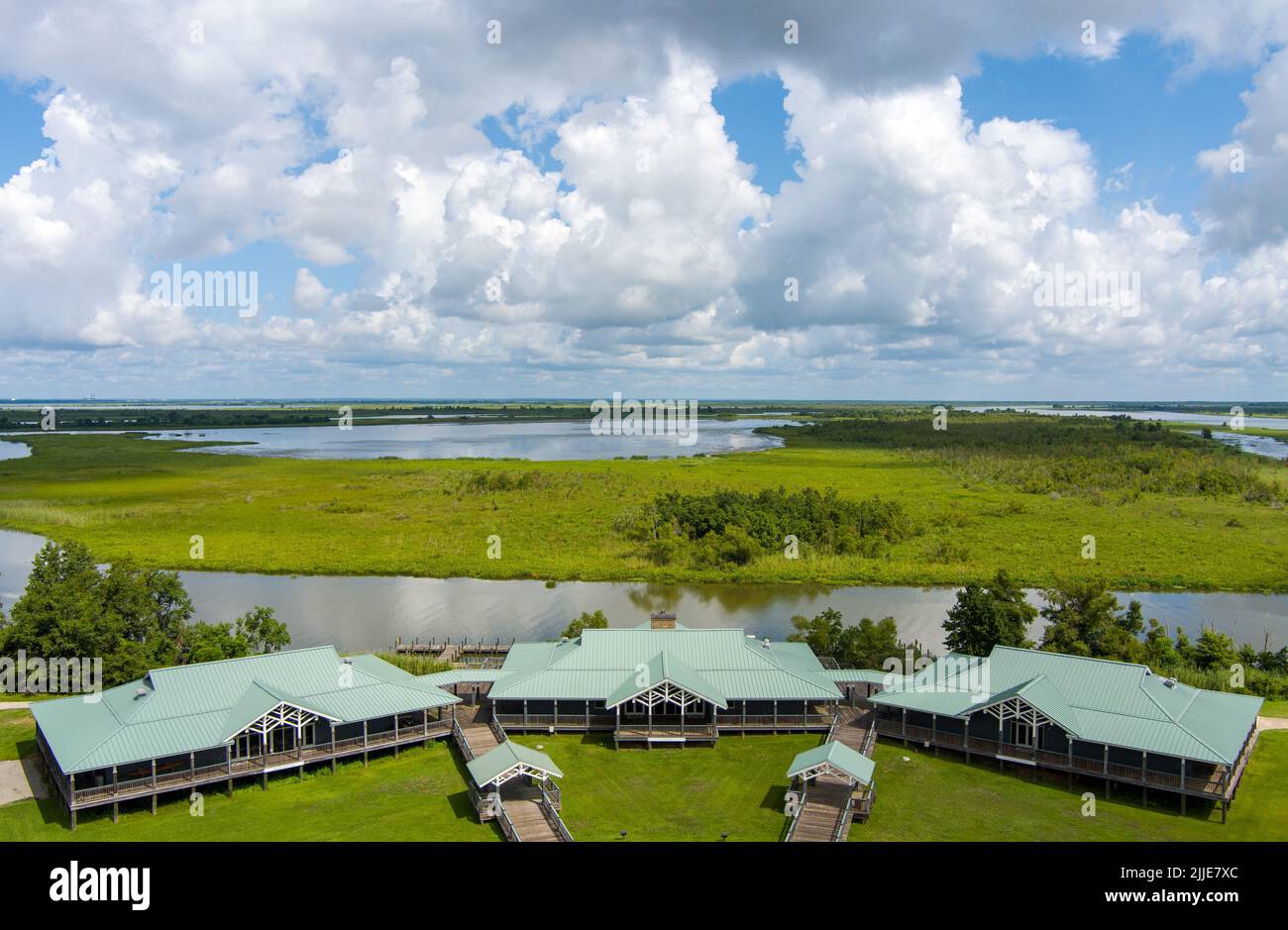 5 Rivers Delta Resource Center and Mobile Bay Stock Photo - Alamy