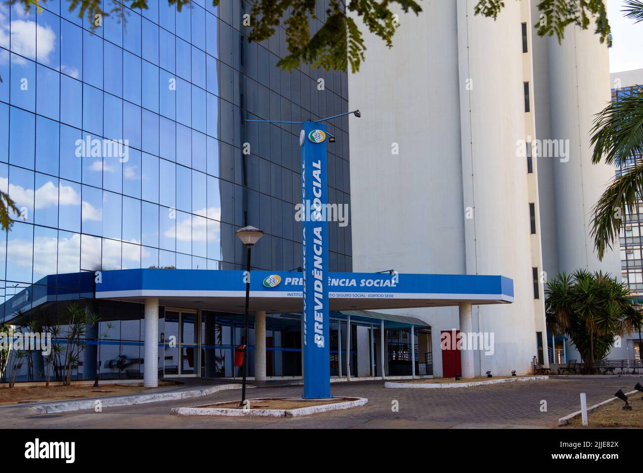Brasília, Federal District, Brazil – July 23, 2022: Facade of the INSS ...