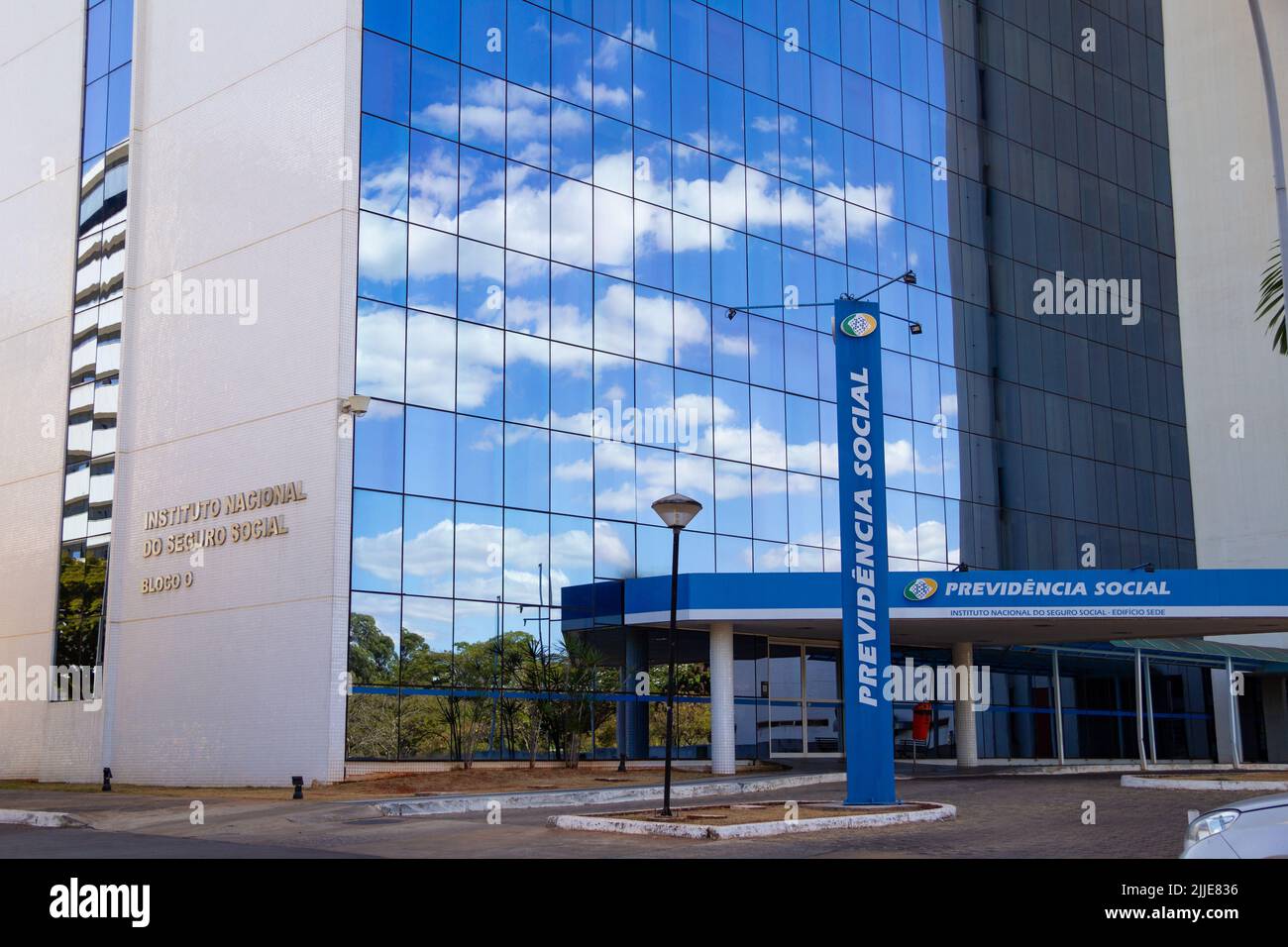 Brasília, Federal District, Brazil – July 23, 2022: Facade of the INSS ...