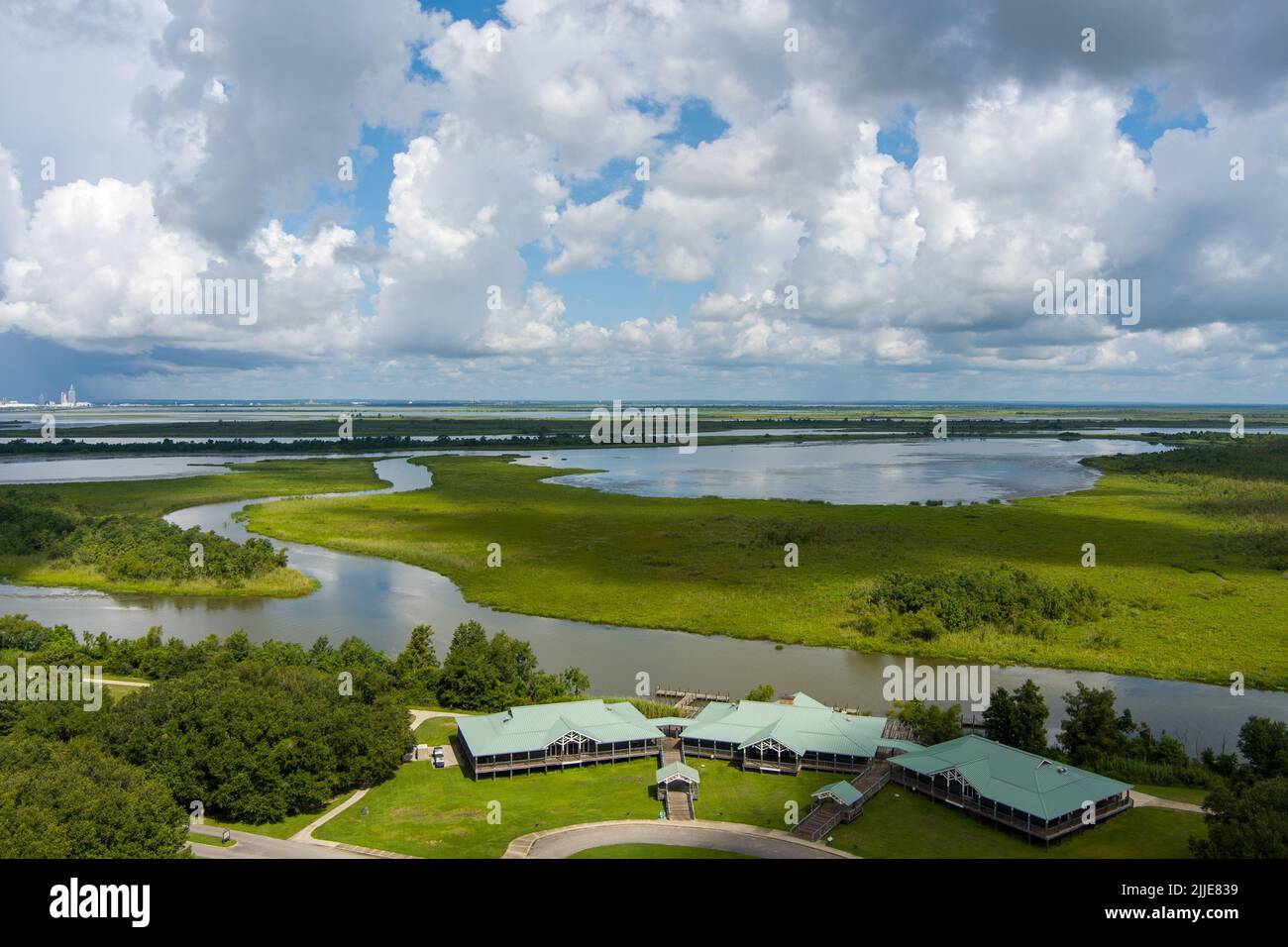 5 Rivers Delta Resource Center and Mobile Bay Stock Photo - Alamy