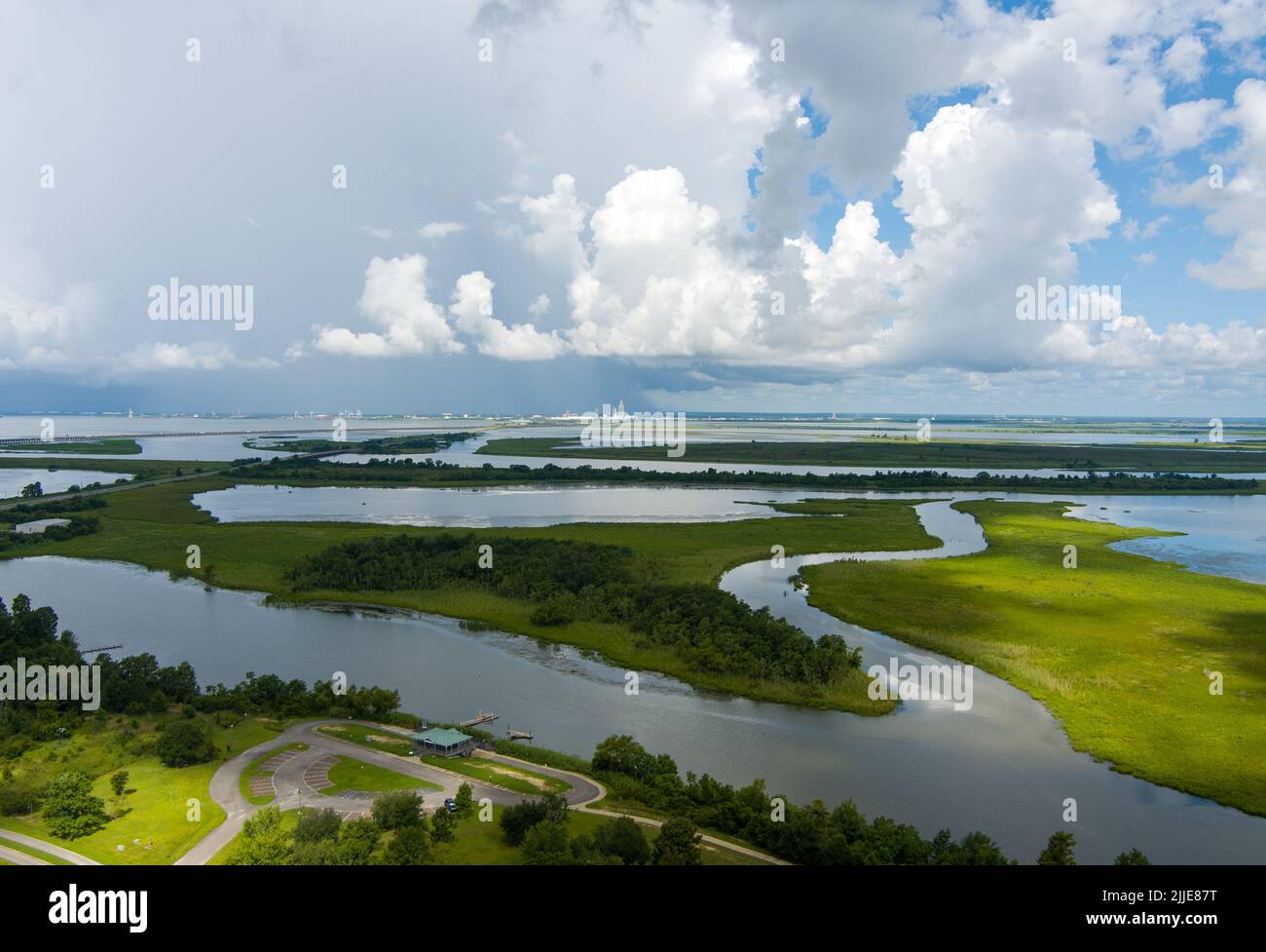 5 Rivers Delta Resource Center and Mobile Bay Stock Photo - Alamy
