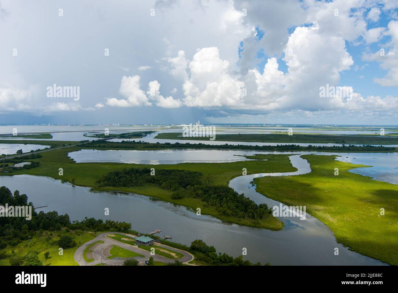 5 Rivers Delta Resource Center and Mobile Bay Stock Photo - Alamy