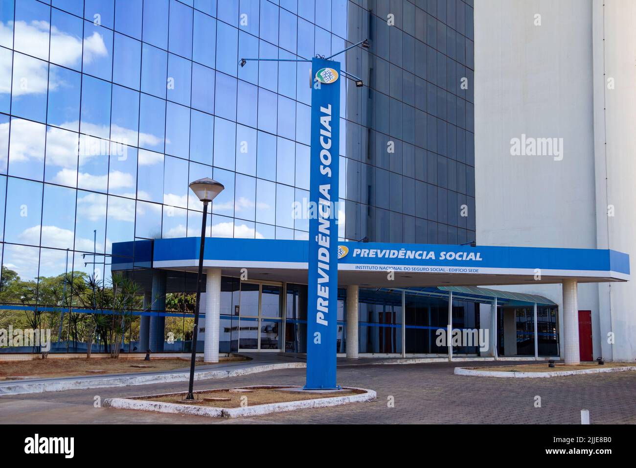 Brasília, Federal District, Brazil – July 23, 2022: Facade of the INSS ...
