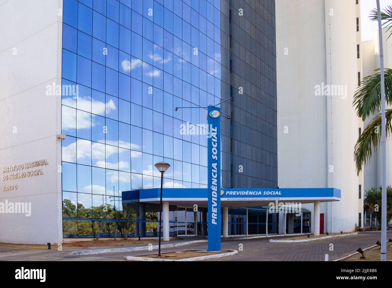Brasília, Federal District, Brazil – July 23, 2022: Facade of the INSS ...