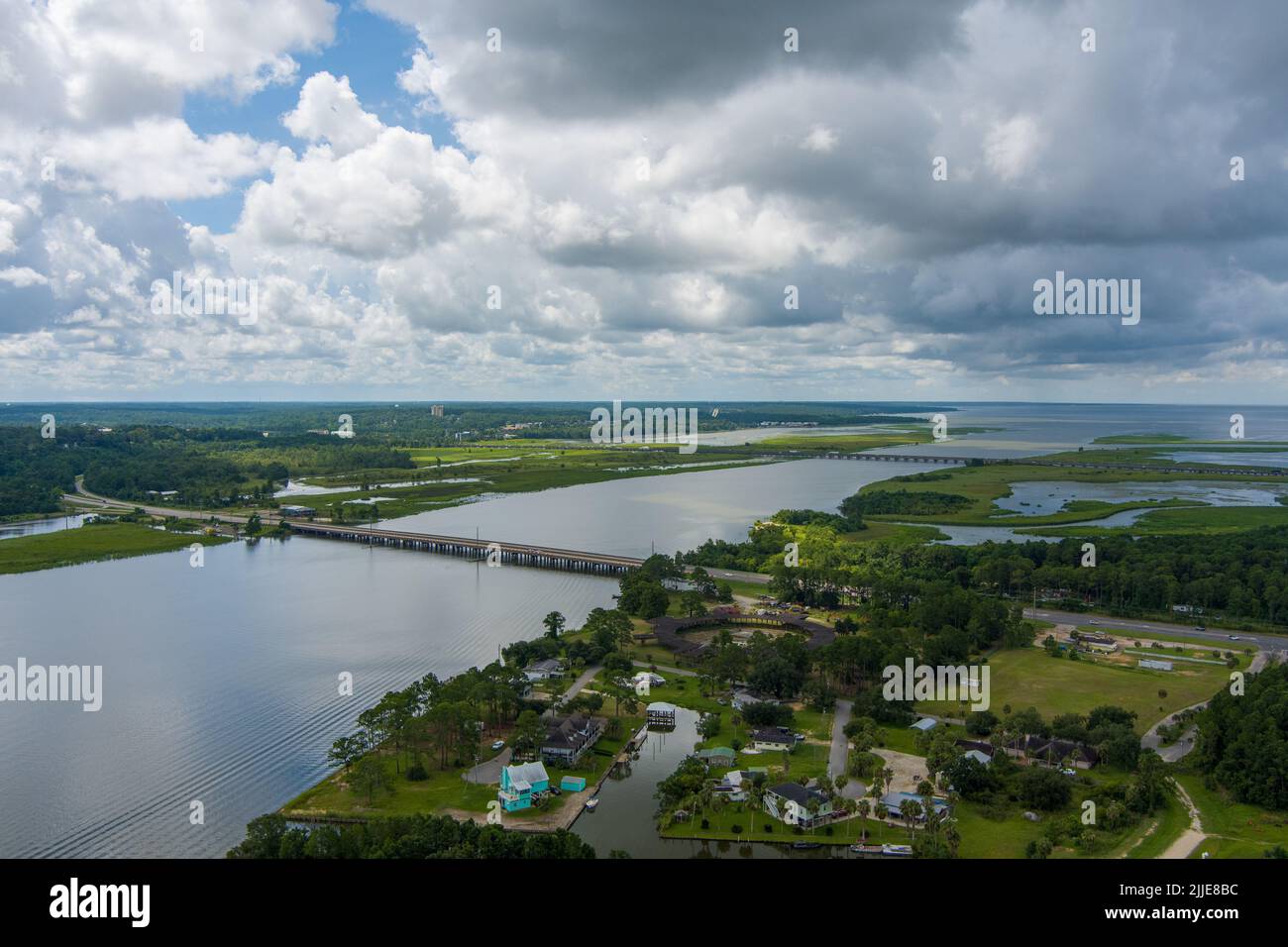 Daphne, Alabama and Mobile Bay Stock Photo - Alamy