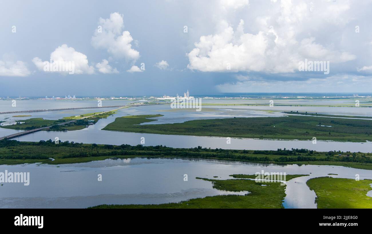 5 Rivers Delta Resource Center and Mobile Bay Stock Photo - Alamy
