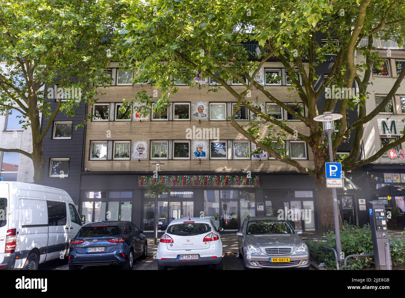 Vivid architecture of Essen, Germany, on a bright summer day Stock ...