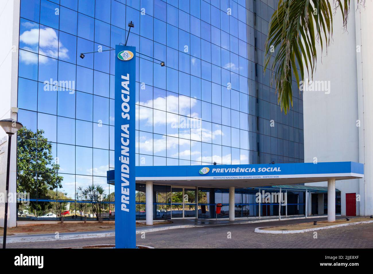 Brasília, Federal District, Brazil – July 23, 2022: Facade of the INSS ...