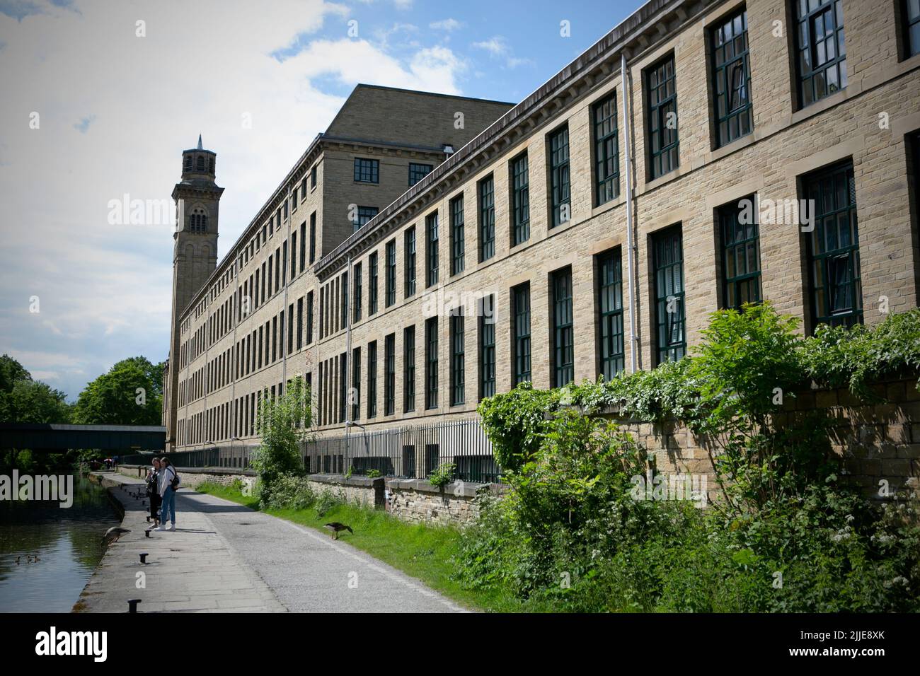 Former textile mill Salts Mill in the town of Saltaire in west ...