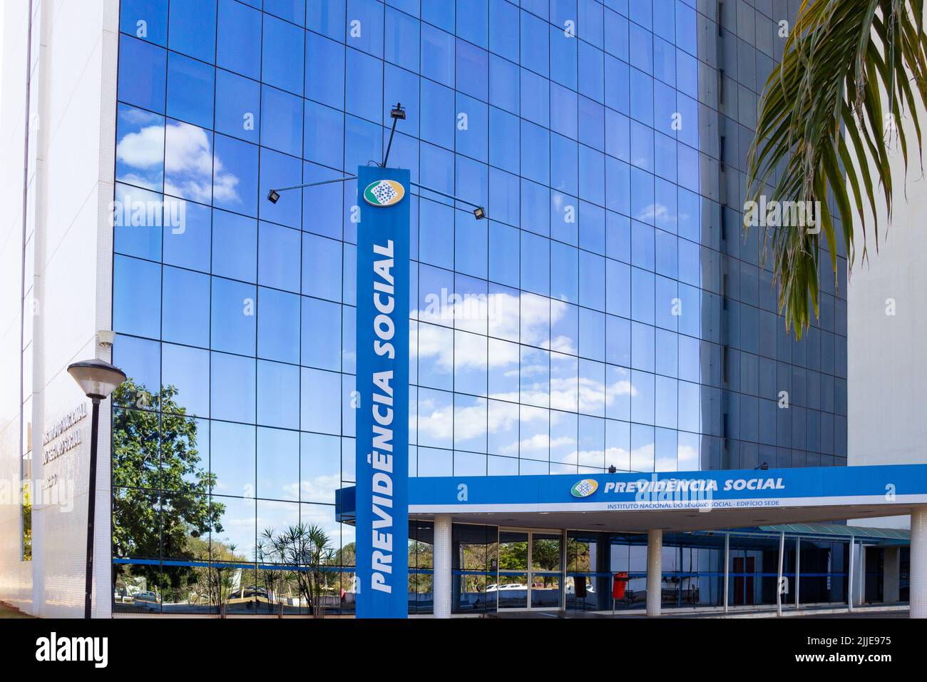 Brasília, Federal District, Brazil – July 23, 2022: Facade of the INSS ...