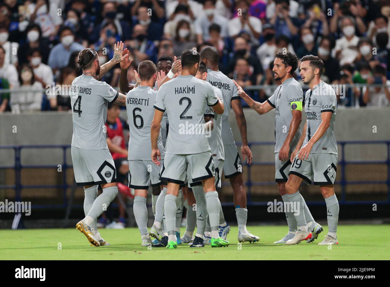 Osaka, Japan. 25th July, 2022. Paris Saint-Germain team group (PSG ...