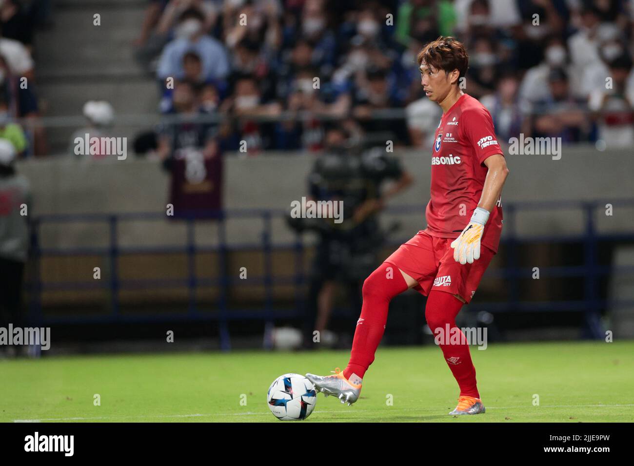 Osaka, Japan. 25th July, 2022. Masaaki Higashiguchi (Gamba) Football ...