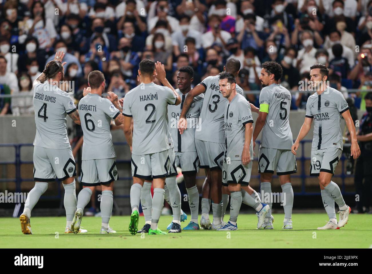 Osaka, Japan. 25th July, 2022. Paris Saint-Germain team group (PSG ...