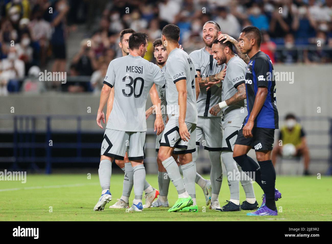 Osaka, Japan. 25th July, 2022. Paris Saint-Germain team group (PSG ...