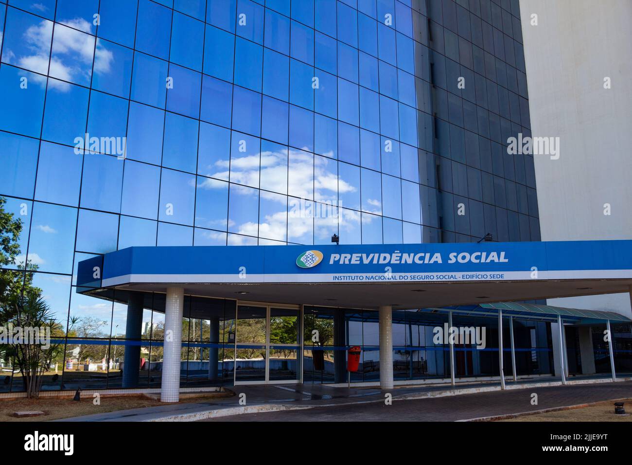 Brasília, Federal District, Brazil – July 23, 2022: Facade of the INSS ...