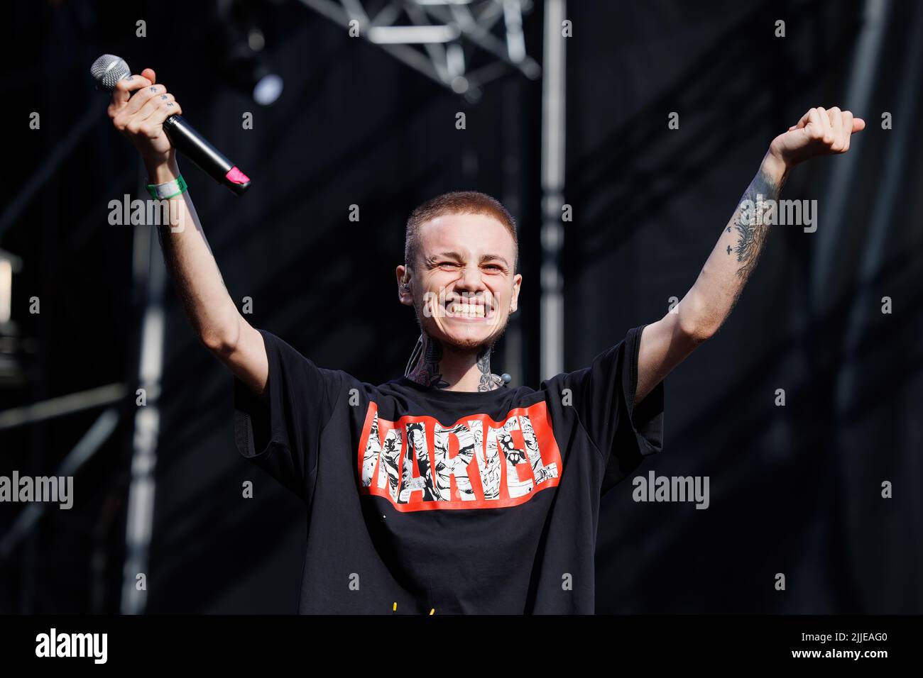 BARCELONA - JUL 16: Hugo Cobo performs in concert at Share Festival on ...