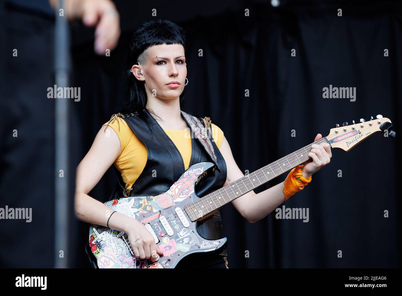 BARCELONA - JUL 16: Alba Reche performs in concert at Share Festival on ...