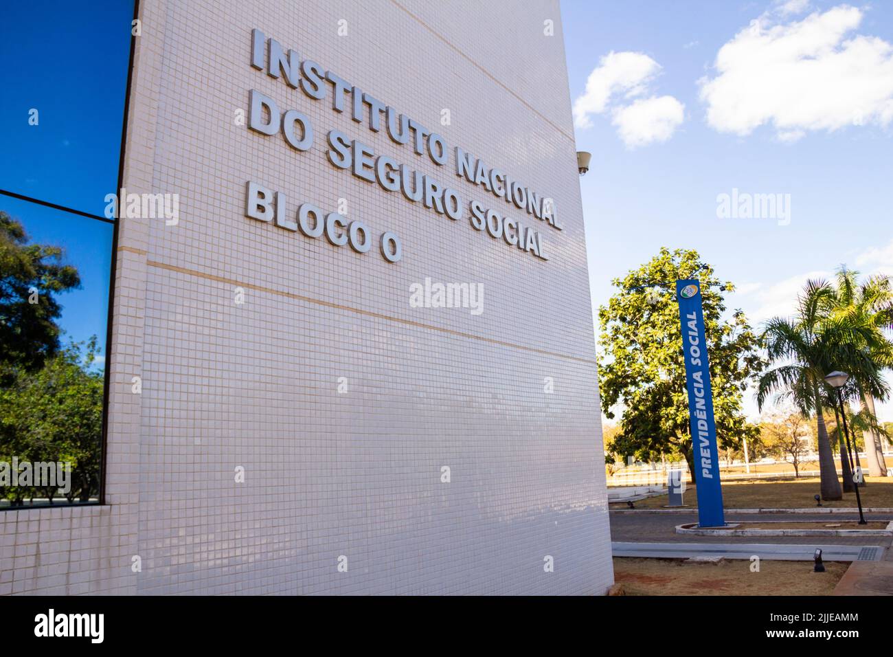 Brasília, Federal District, Brazil – July 23, 2022: Facade of the INSS ...