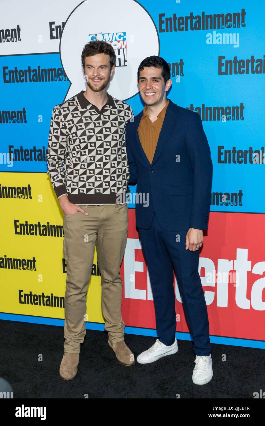 July 23, 2022, San Diego, California, U.S: Jack Quaid and Patrick Gomez ...