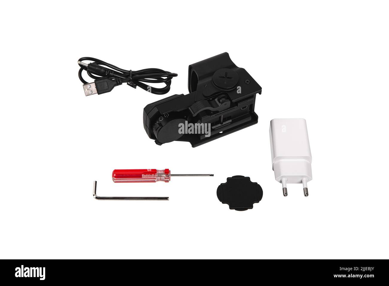 Modern optical collimator sight. Aiming device for shooting at short ...