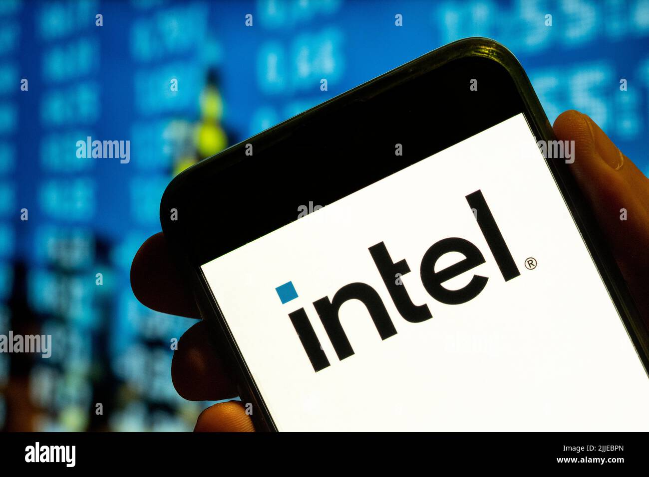 In this photo illustration, the American multinational corporation and ...