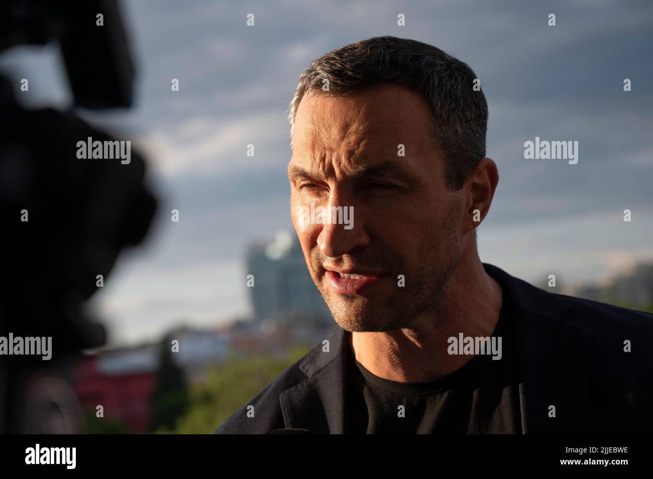 Kiew, Ukraine. 25th July, 2022. Wladimir Klitschko, brother of the ...