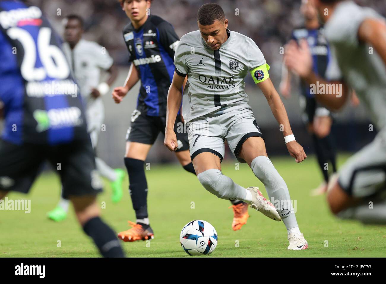 Osaka, Japan. 25th July, 2022. Kylian Mbappe (PSG) Football/Soccer ...