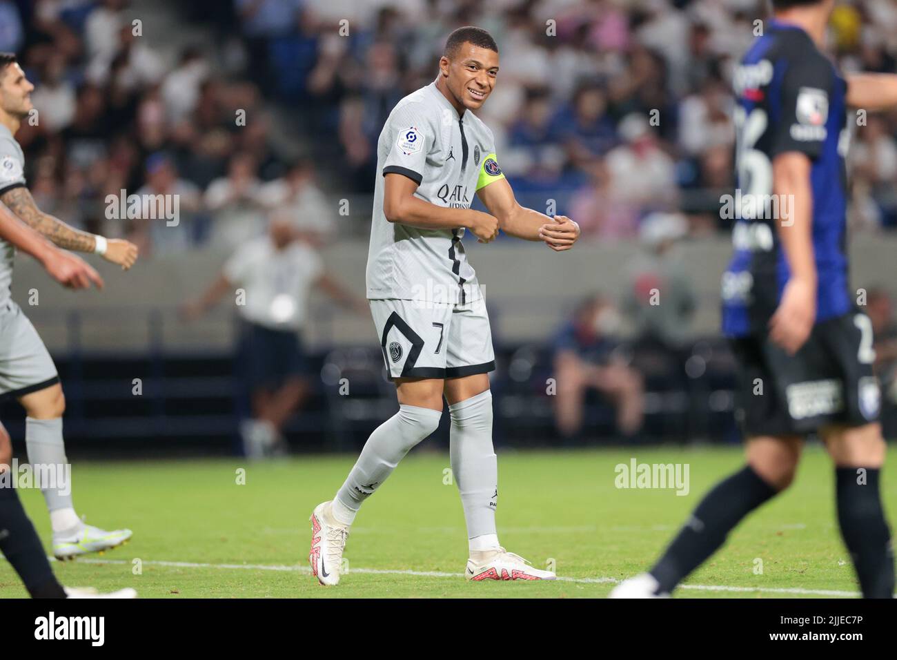 Osaka, Japan. 25th July, 2022. Kylian Mbappe (PSG) Football/Soccer ...