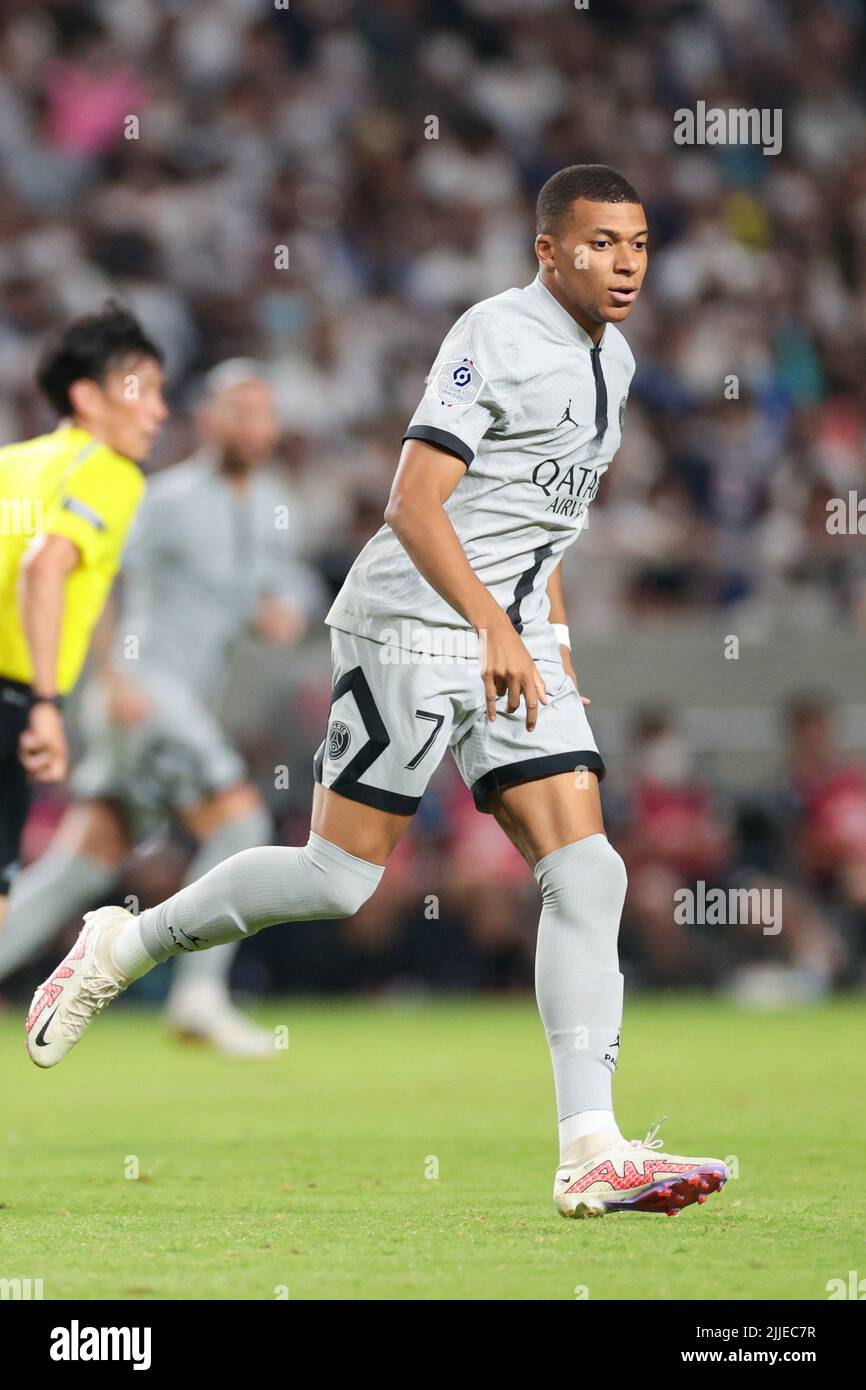 Osaka, Japan. 25th July, 2022. Kylian Mbappe (PSG) Football/Soccer ...