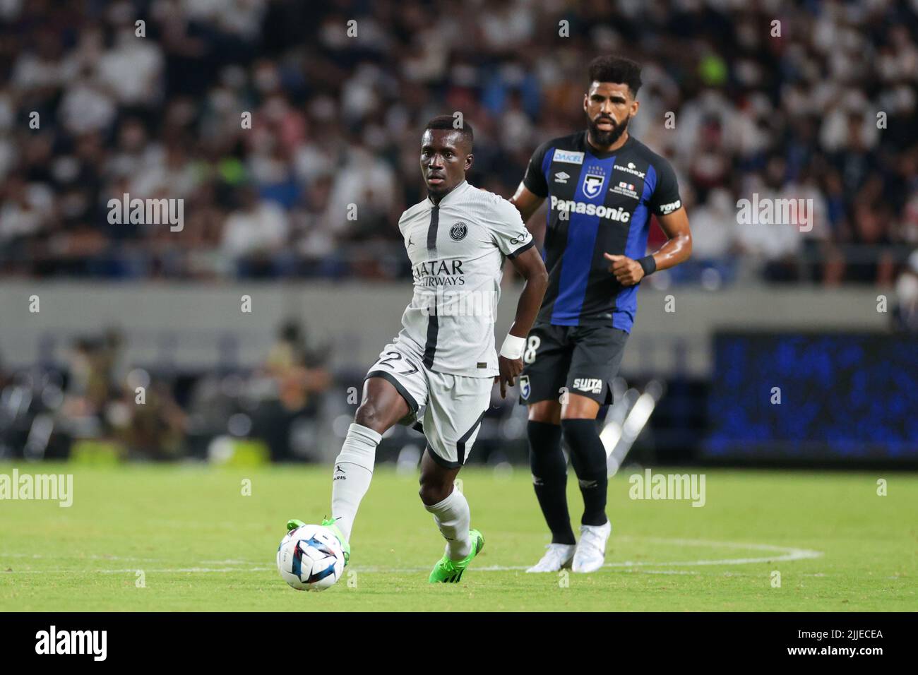 Osaka, Japan. 25th July, 2022. Idrissa Gueye (PSG) Football/Soccer ...