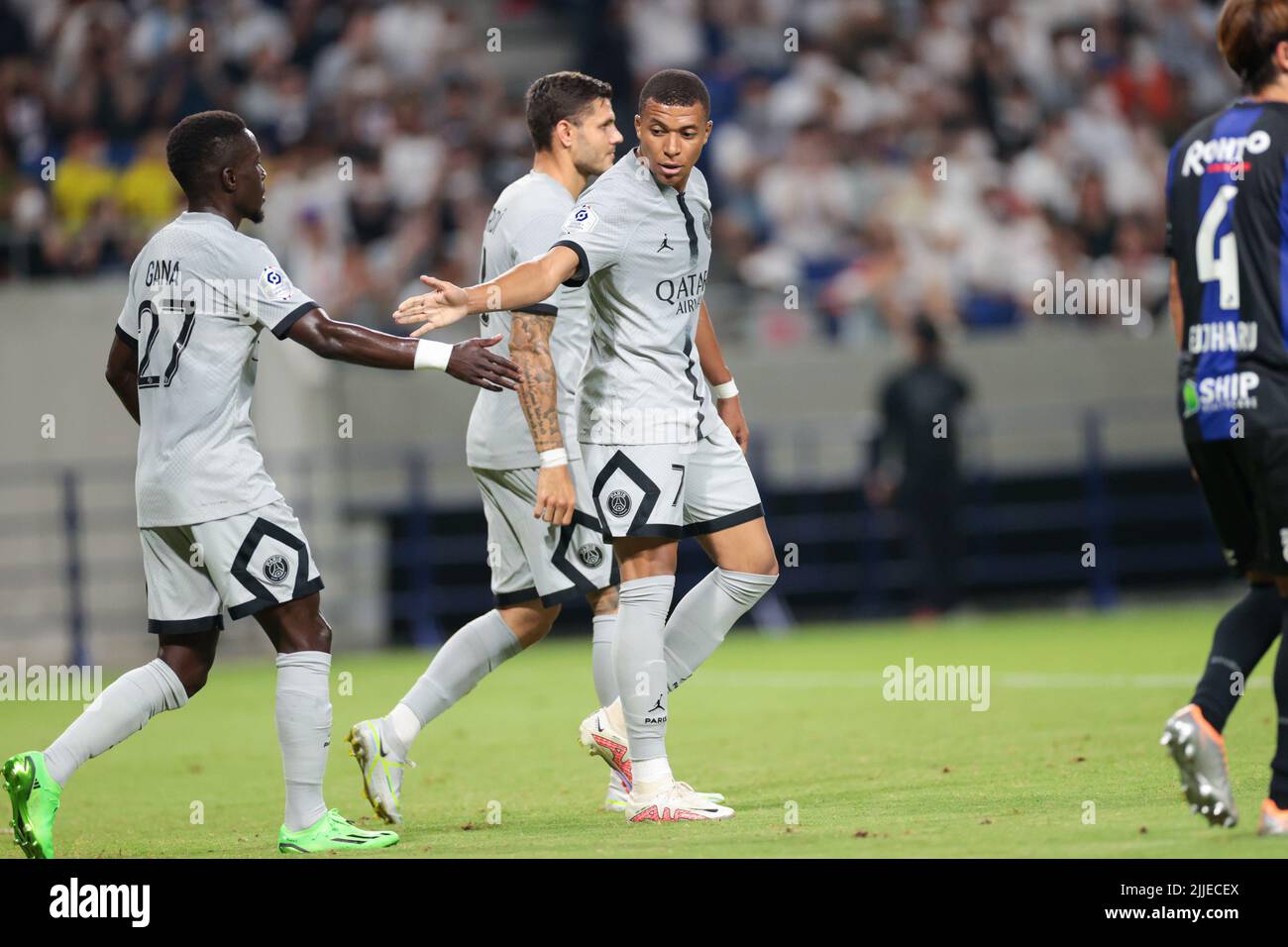 Osaka, Japan. 25th July, 2022. Kylian Mbappe (PSG) Football/Soccer ...