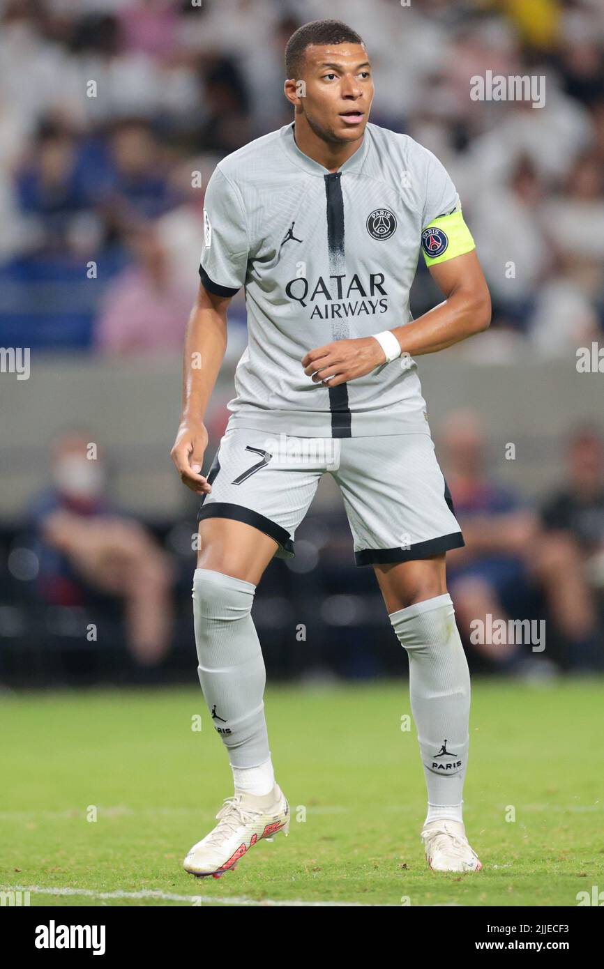 Osaka, Japan. 25th July, 2022. Kylian Mbappe (PSG) Football/Soccer ...