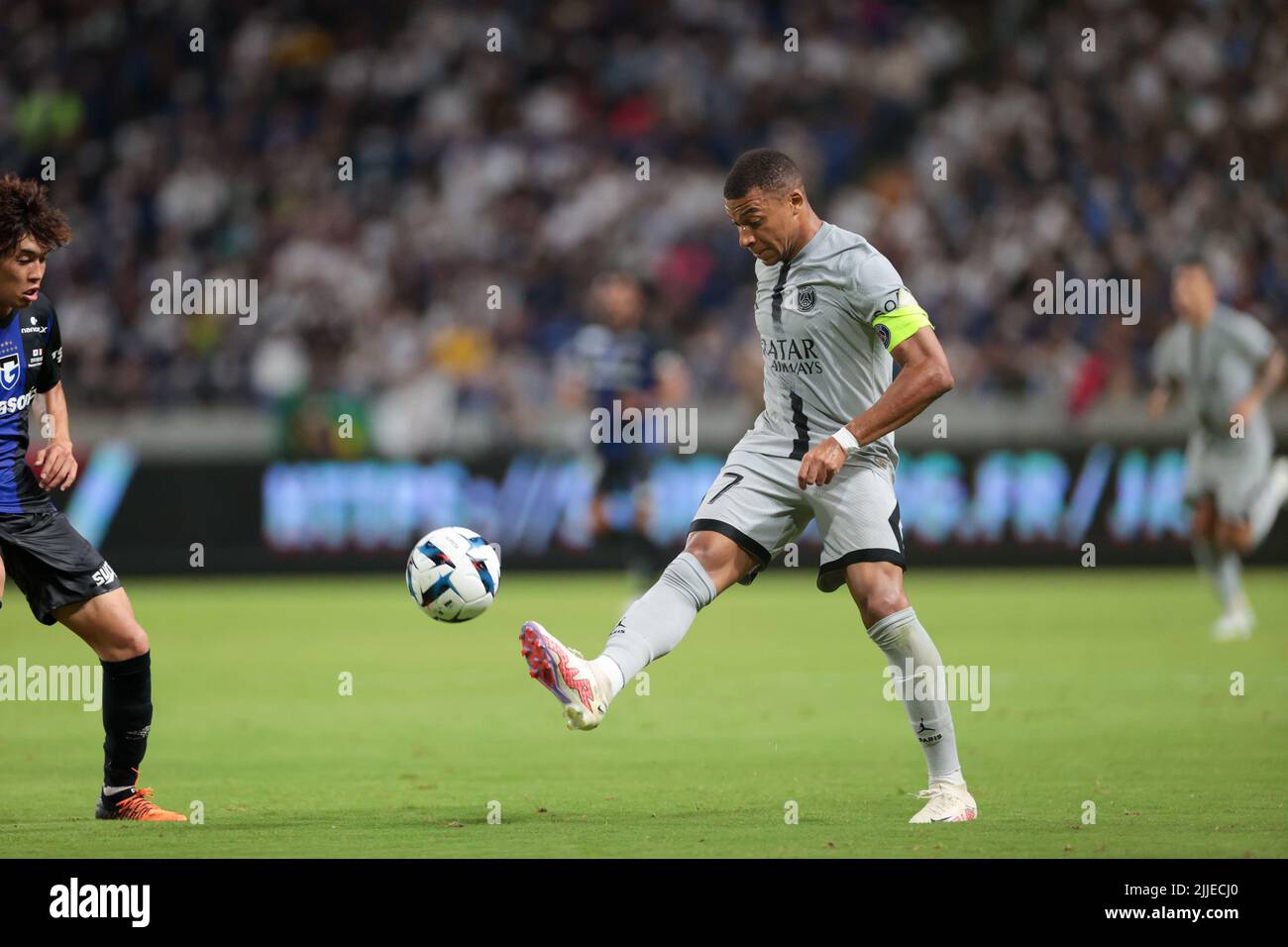Osaka, Japan. 25th July, 2022. Kylian Mbappe (PSG) Football/Soccer ...
