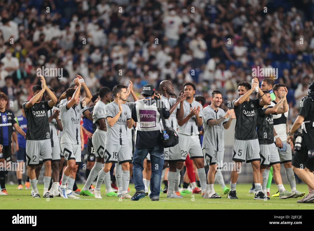 Osaka, Japan. 25th July, 2022. Paris Saint-Germain team group (PSG ...