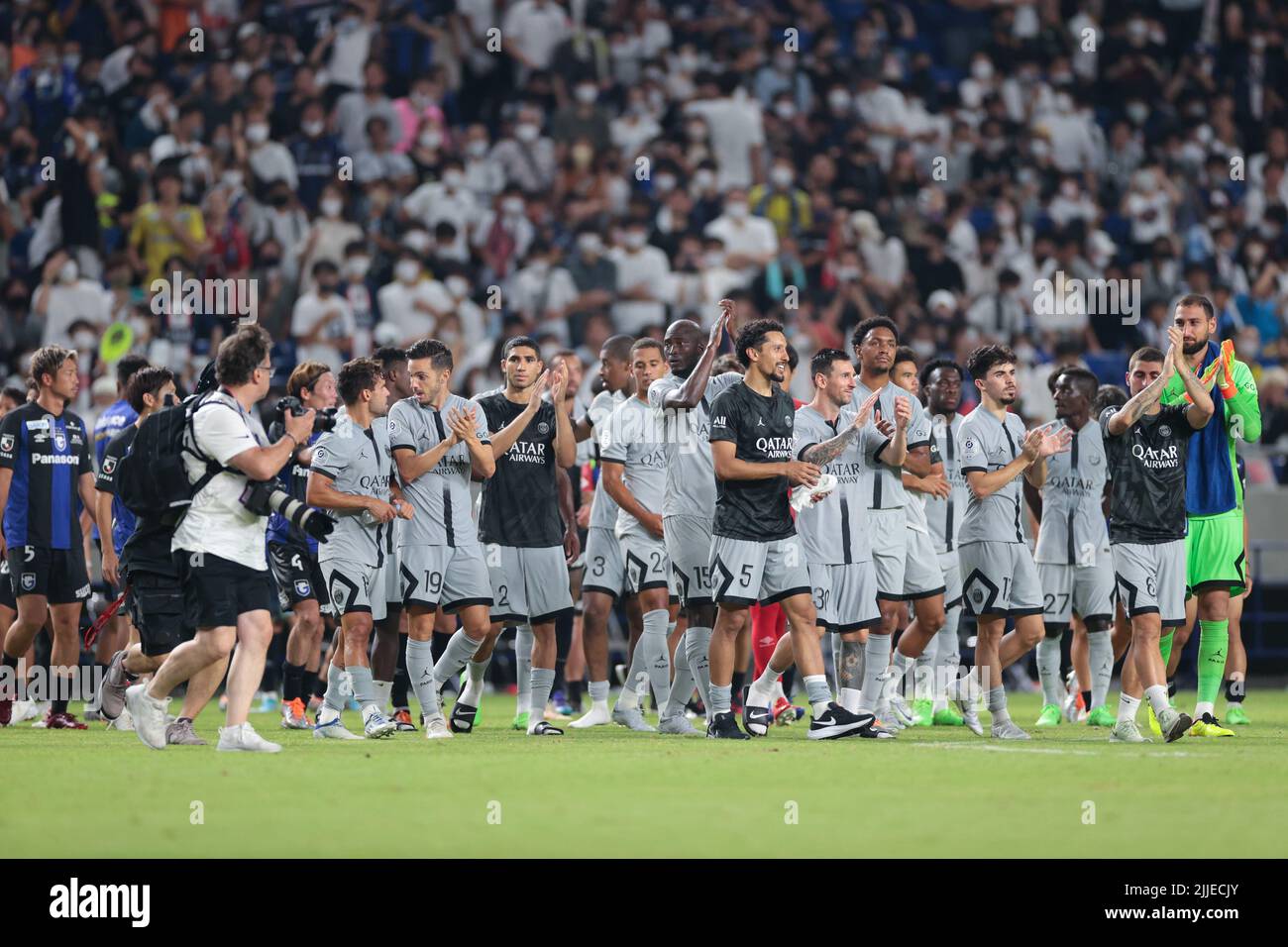 Osaka, Japan. 25th July, 2022. Paris Saint-Germain team group (PSG ...