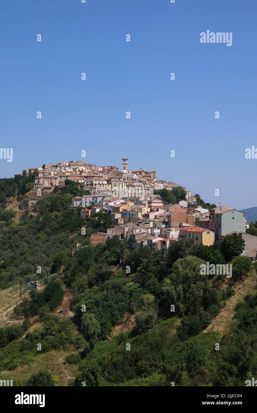 Panoramic view of the Molise village of Trivento, Italy Stock Photo - Alamy