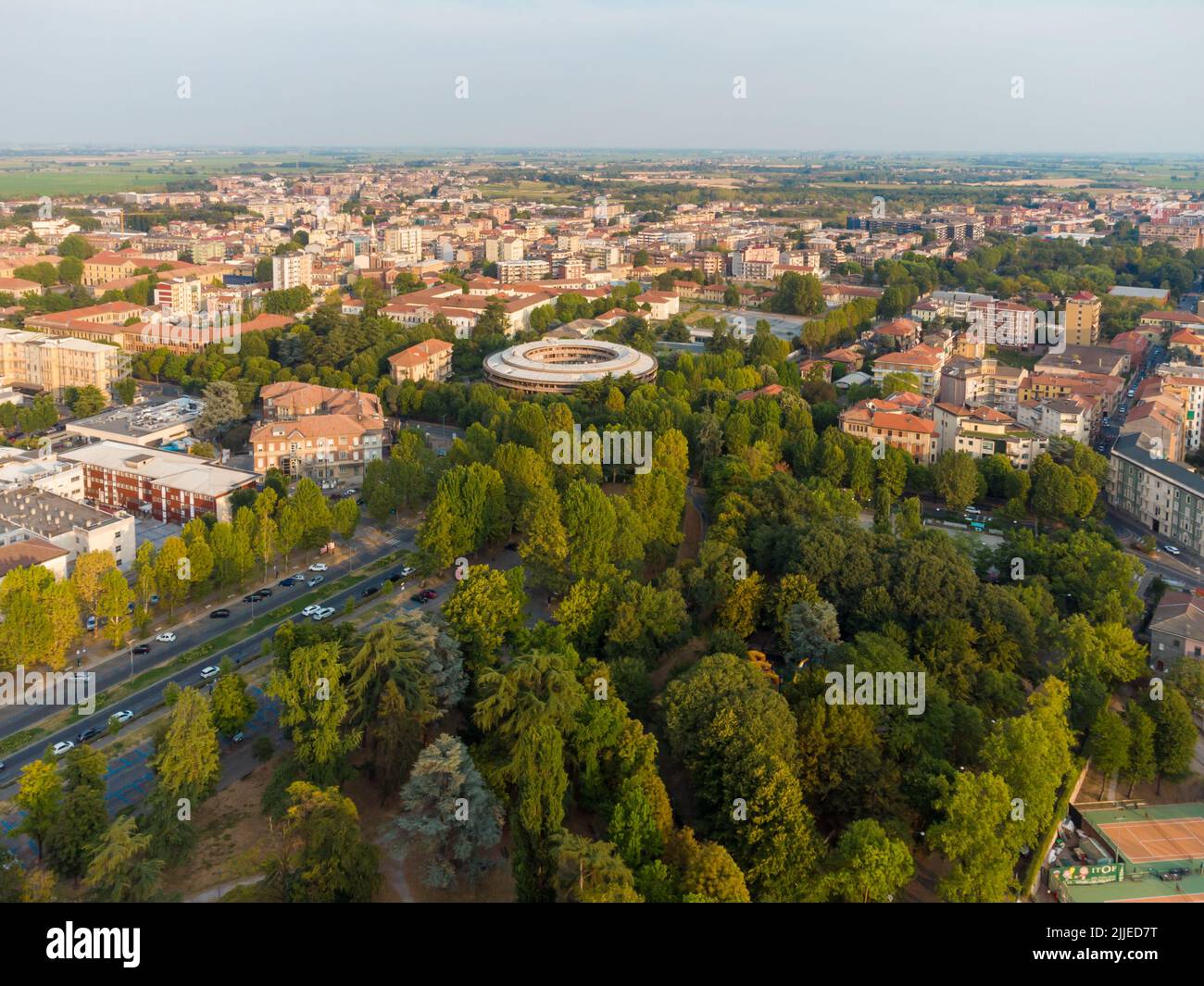 Aerial view of Novara in Italy Stock Photo - Alamy