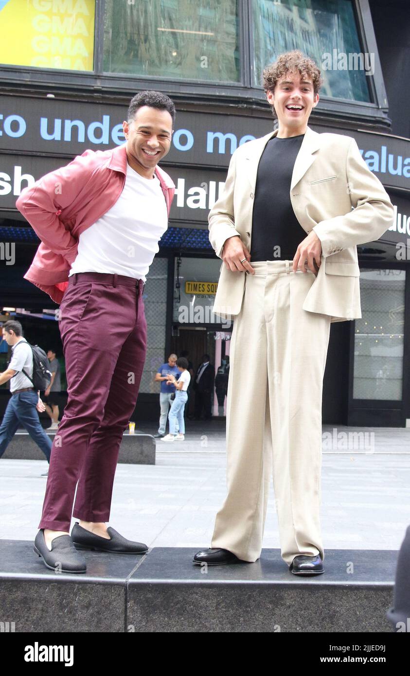 Corbin Bleu and Joshua Bassett on Good Morning America to talk about ...