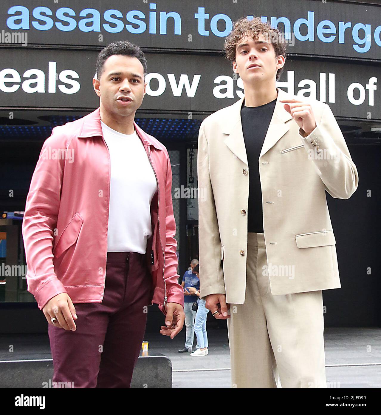 Corbin Bleu and Joshua Bassett on Good Morning America to talk about ...