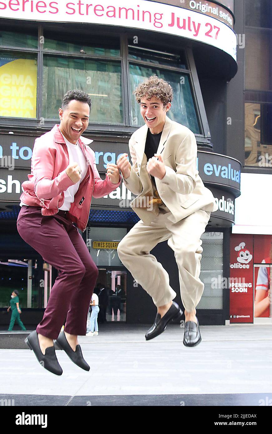 Corbin Bleu and Joshua Bassett on Good Morning America to talk about ...