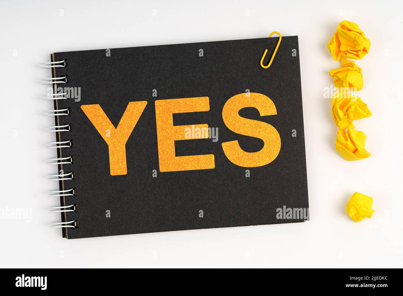 Business concept. On a white background lies a marker, an exclamation ...