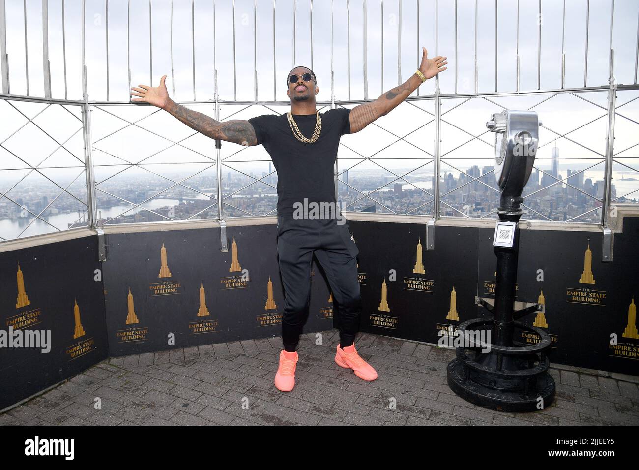 New York, USA. 25th July, 2022. WWE Professional Wrestler Montez Ford ...
