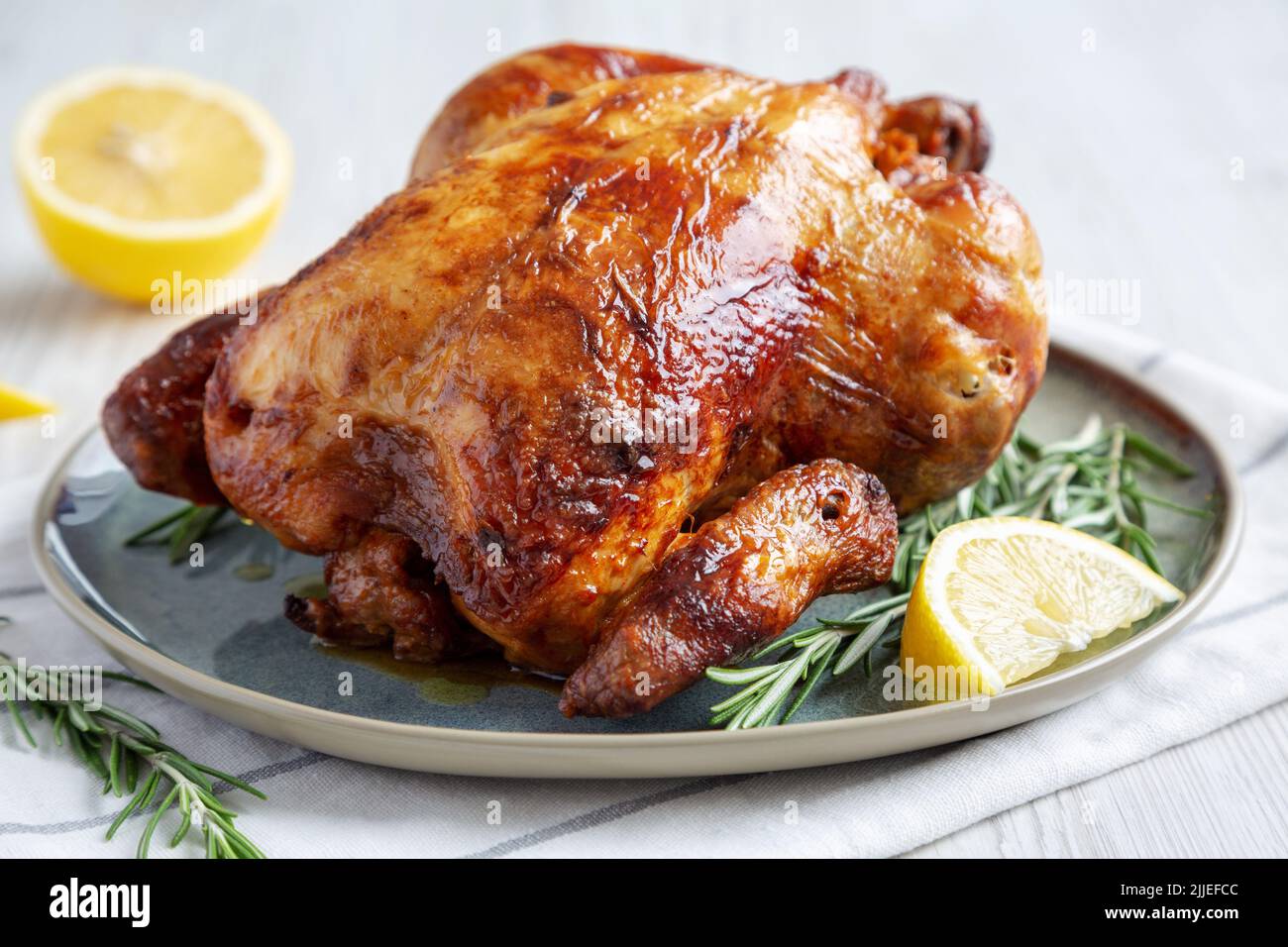 Rotisserie chicken with side hi-res stock photography and images - Alamy