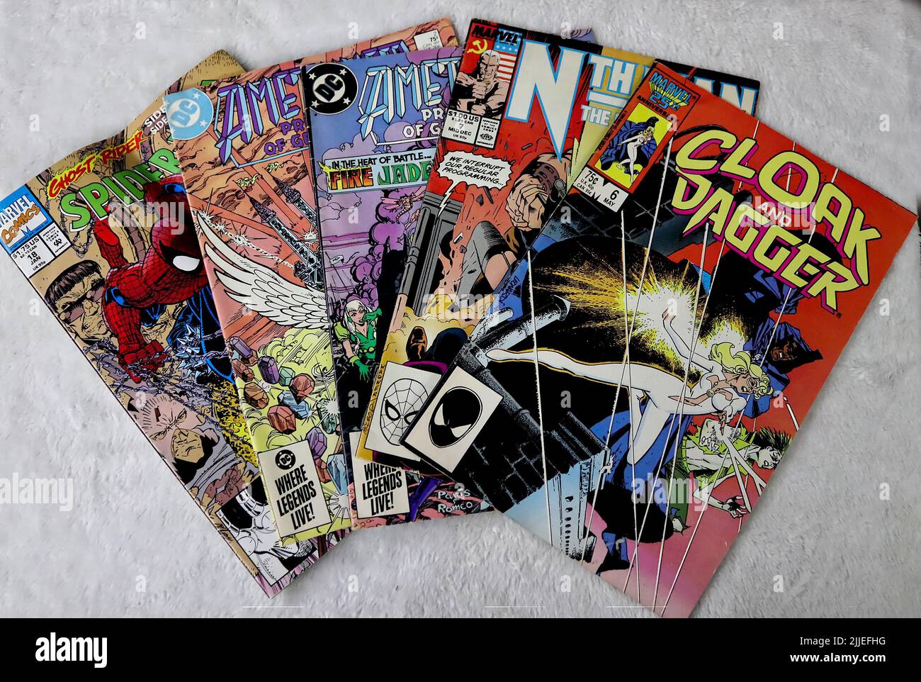 Vintage spiderman comic book hi-res stock photography and images - Alamy