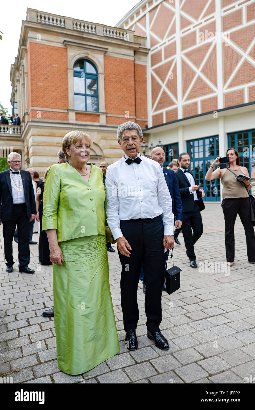 Bayreuth, Germany. 25th July, 2022. Former German Chancellor Angela ...