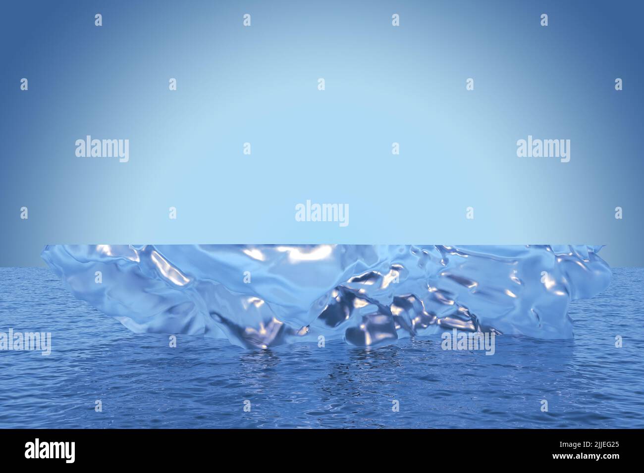 ice podium in the ocean with clear sky. 3d rendering Stock Photo - Alamy